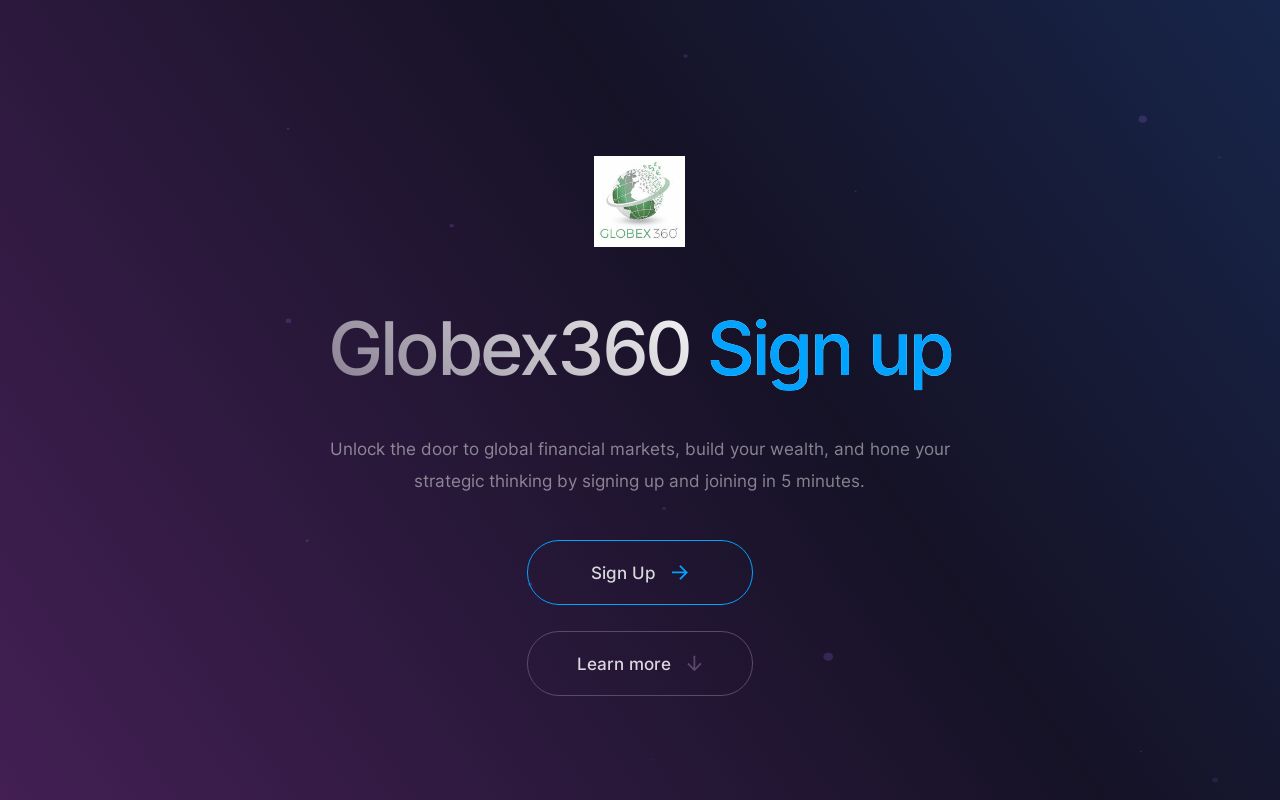 Globex360 Sign Up